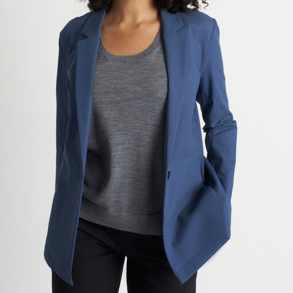 Kit and Ace | Jackets & Coats | Kit And Ace Ride Blazer Dark Denim Blue ...
